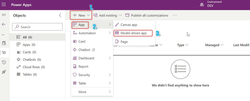 Working with Modern Command Bar Designer in PowerApps